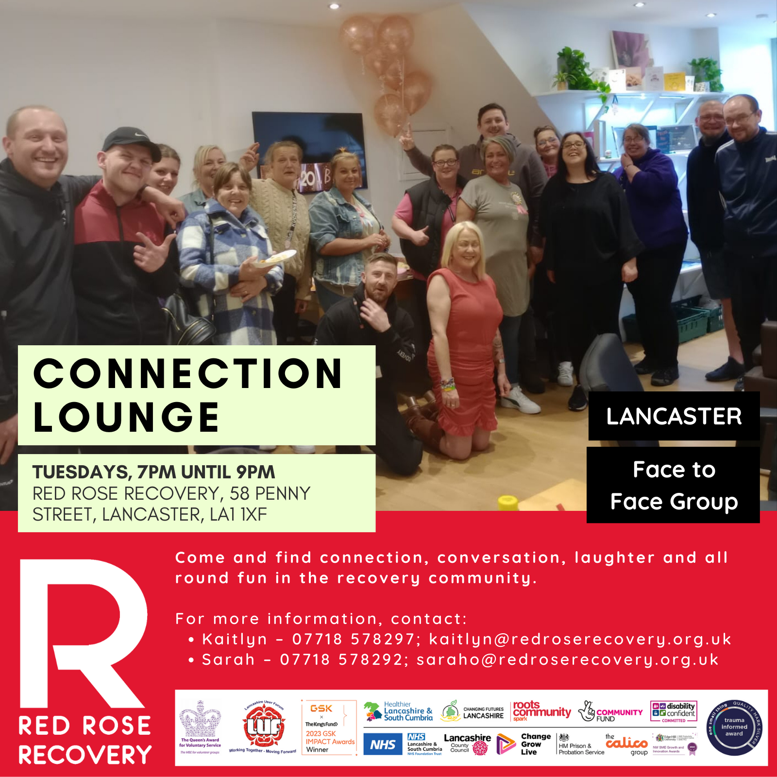 Connection Lounge - Lancaster - Red Rose Recovery
