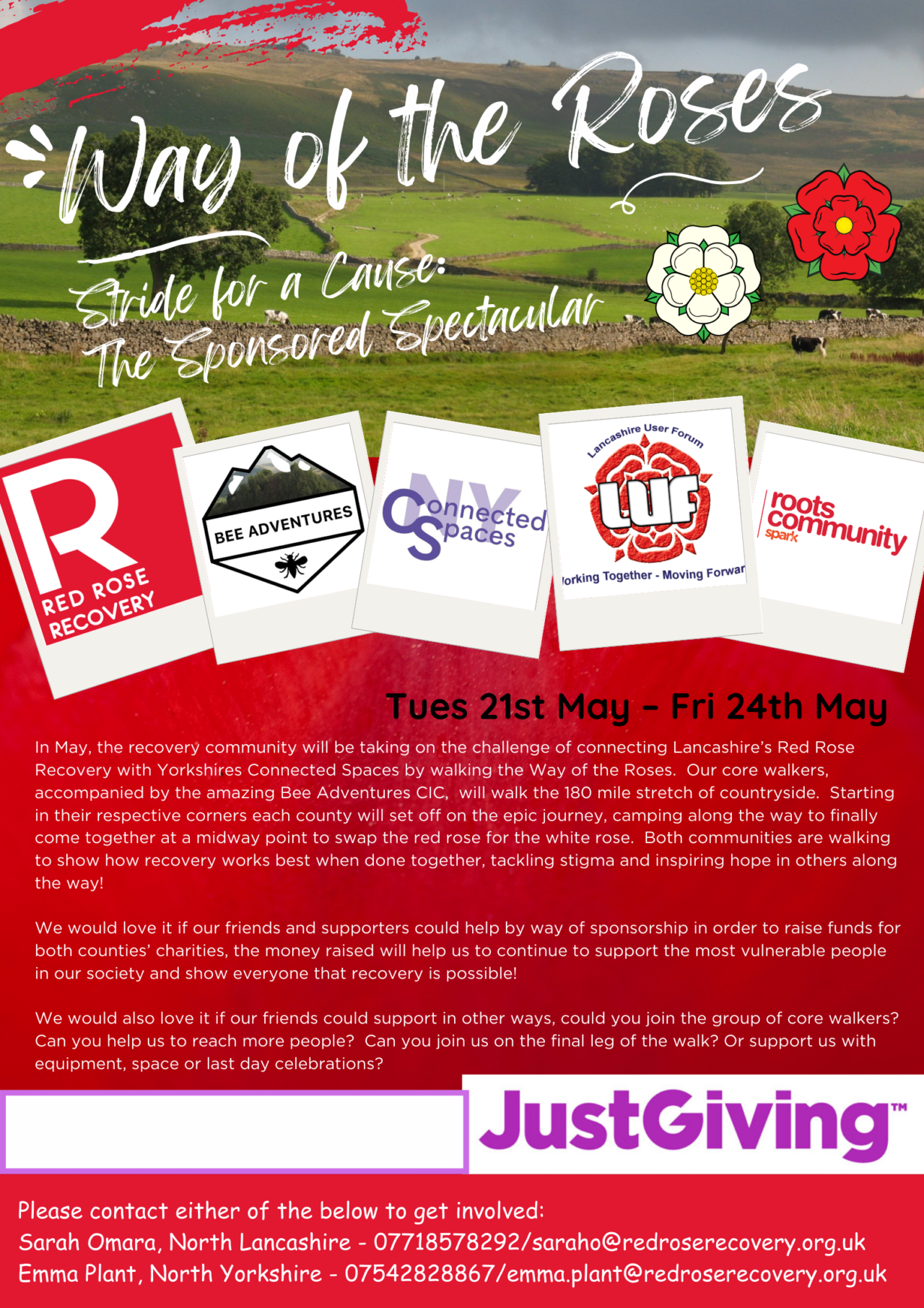 Way of the Roses - Stride for a Cause: The Sponsored Spectacular - Red ...